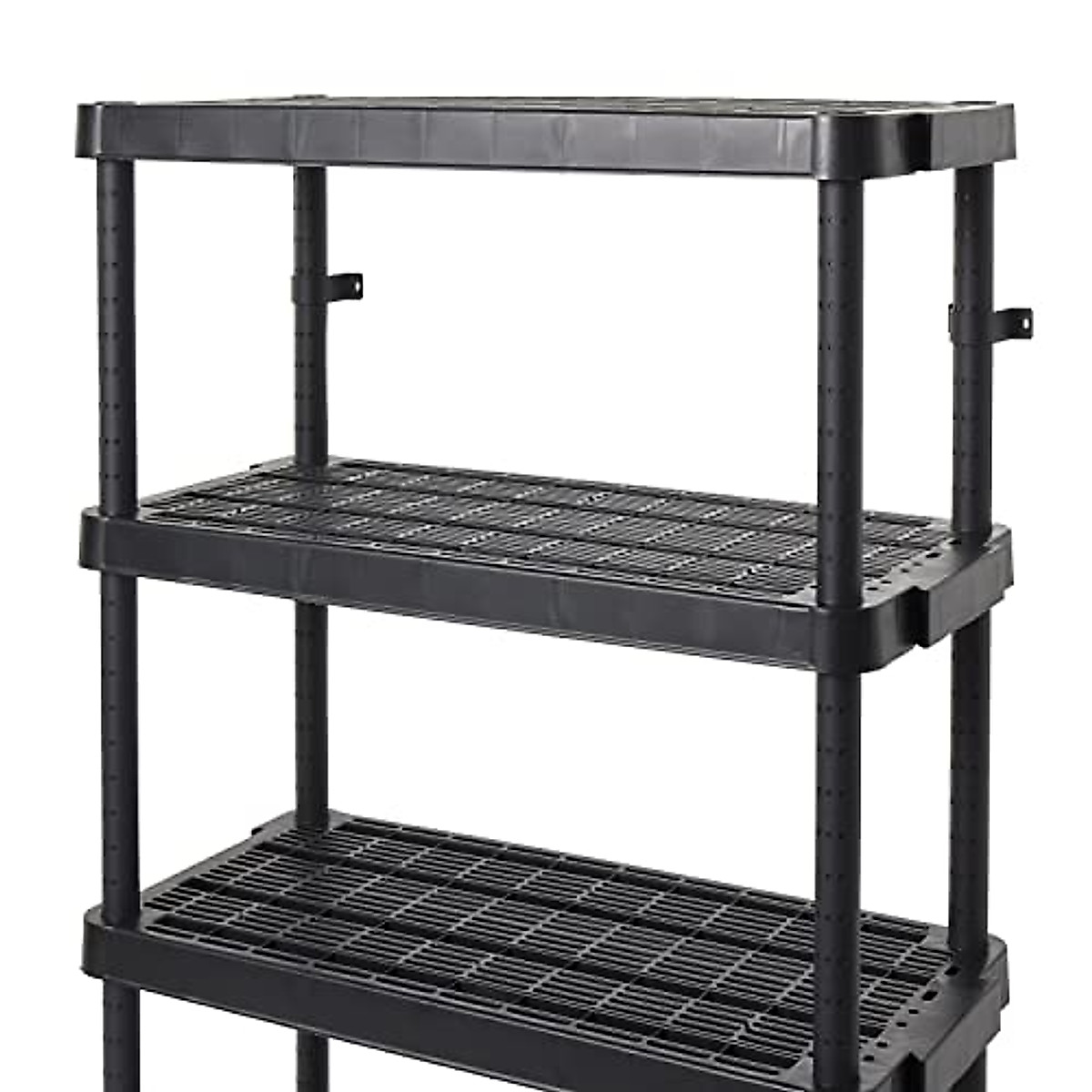 Gracious Living Heavy Duty Adjustable Ventilated Storage Shelving Unit, 4 Shelf