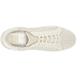 Dolce Vita Women's Zina PERF Sneaker, White Perforated Leather, 6.5