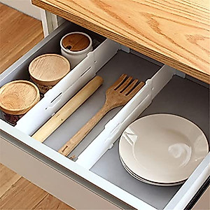TJLSS Retractable Adjustable Stretch Plastic Drawer Divider Organizer Storage Partition Board Multi-Purpose Diy Home Office ( Color : E )