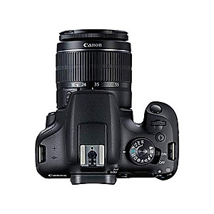 Canon EOS 2000D Rebel T7 DSLR Camera with 18-55mm f/3.5-5.6 Zoom Lens, 128GB Card, Tripod, Flash, and More 20pc Bundle (Renewed)