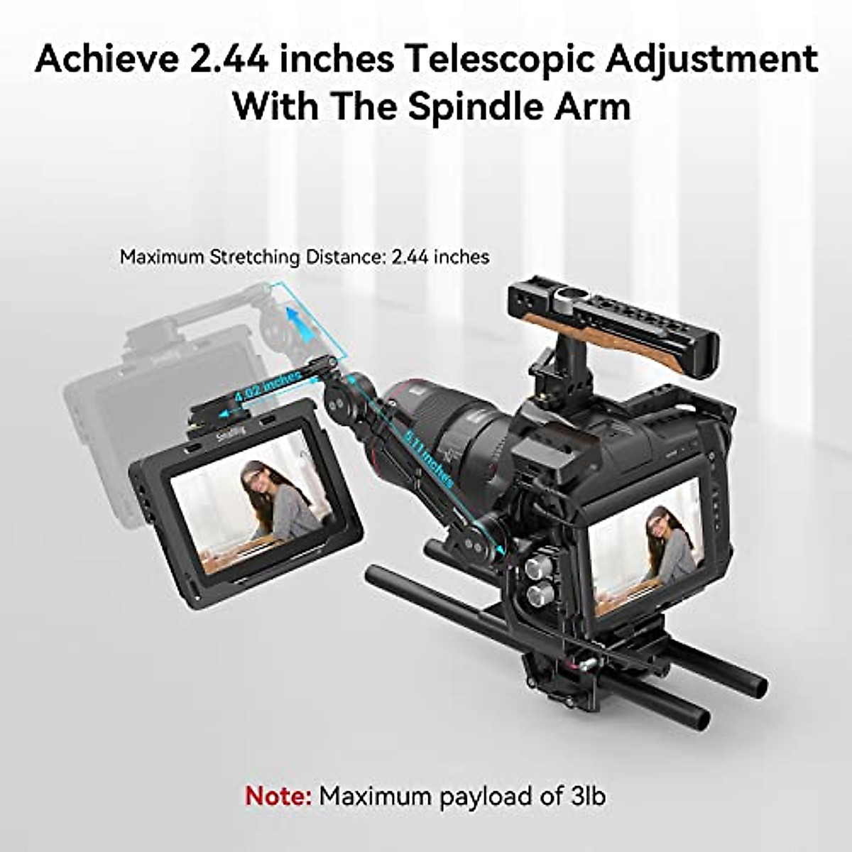 SmallRig Adjustable EVF Mount with NATO Clamp MD3507