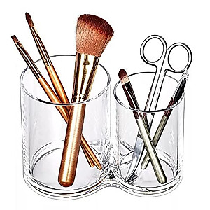 Cq acrylic Multifunctional Home Decor For Cotton Swabs Organizer and Cotton Balls Storage,5.4 x3.1x 5.1,pack of 1