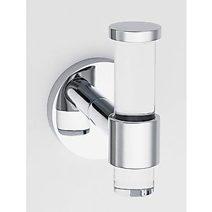 Alno A7281-PC Alno A7281 Contemporary Acrylic Single Bathroom Robe/Towel Wall Hook