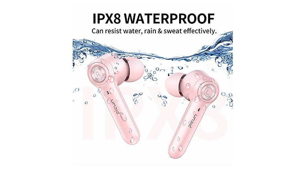 Picun True Wireless Earbuds - 36H Playtime, Waterproof, Touch Control