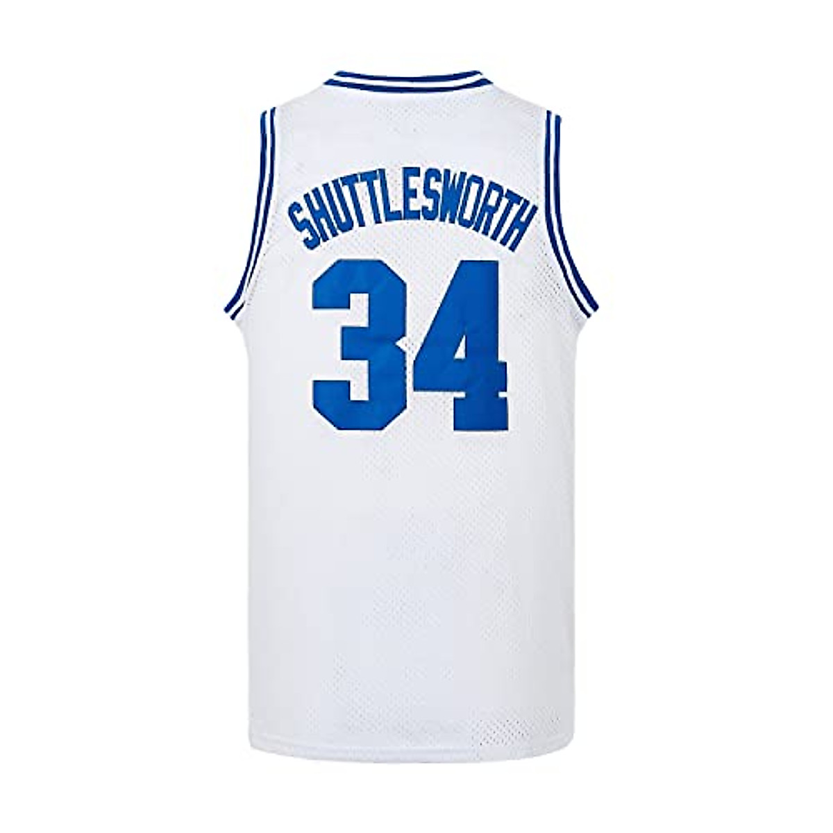 TUEIKGU Jesus Shuttlesworth Basketball Jersey #34 Lincoln High School Basketball Jersey for Men (White, X-Large)