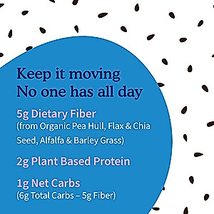 Garden of Life Organic Unflavored Fiber Powder Detox Blend with Chia, Alfalfa & Barley for Herbal Cleanse, Gut Health Support - Detoxifiber - Non-GMO, Gluten-Free, Psyllium Free, Vegan, 30 Servings