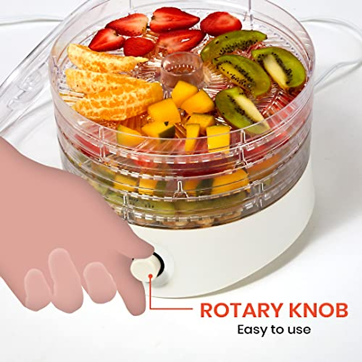 Last Gen™ Food Dehydrator - Easy Setup, Adjustable Timer With 280W, 5-Trays | Keep Warm Function | Dryer For Herb, Meat, Jerky And Fruits