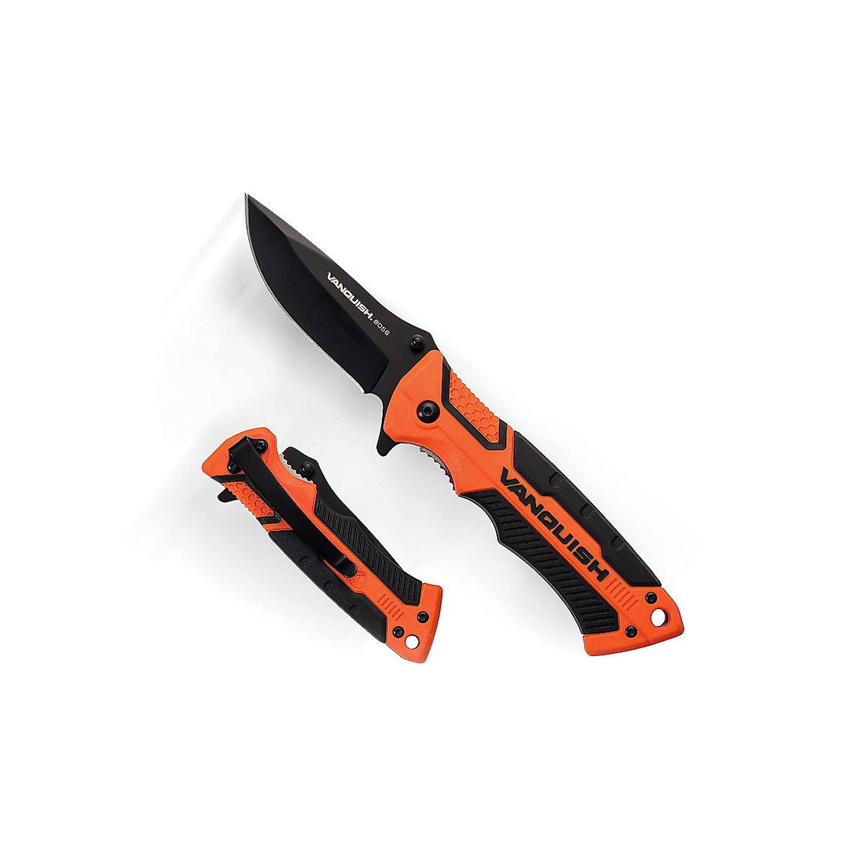 VANQUISH Folding Pocket Knife with 2-1/2" 50CR Stainless Steel Blade, EDC Knife for Hunting, Camping and Adventure (6055)