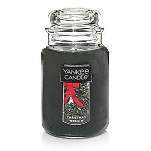 Christmas Wreath Large Jar Candle,Fresh Scent