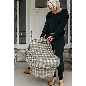 Copper Pearl Multi-Use Cover: Car Seat Covers, Nursing Cover, and Stroller Cover for Sun - Stretchy Fabric, All-Season Use, Stylish Designs, Easy Access for Moms - Billy