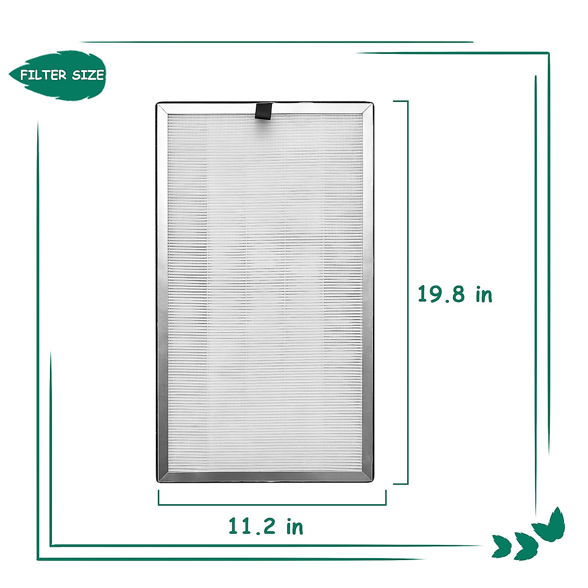Asheviller Replacement Filter, Compatible with MA Series 112 V2.0 Air Purifier,3 in 1 Pre-filter, H13 True HEPA Filter and Activated Carbon Filter, 2 Pack