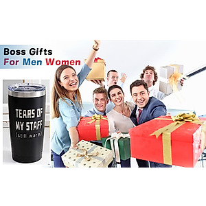 ARIABLE Tears of My Staff - Christmas Gifts for Boss from Employee - Best Gift Ideas for World Best Boss Ever, Assistant, Men, Birthday, Principal, Bosses Day, Office