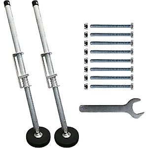 TOUGHER Ladder Leveler Pair,Ladder Accessories Tools Working on Stairs, Adjustable Ladder Leveler for Stable Platform and Ground Level for All Surfaces-Standard Version （20"）