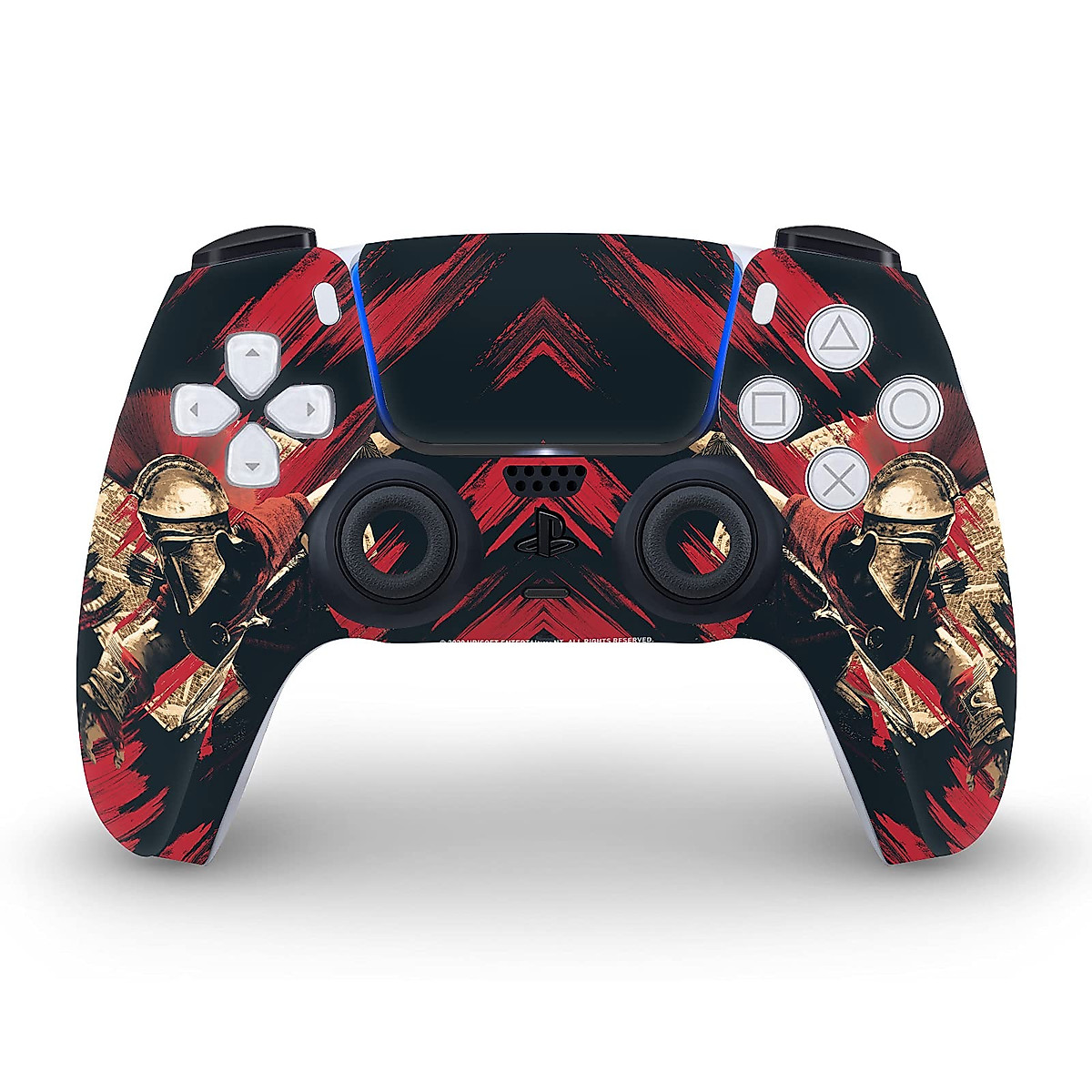 Head Case Designs Officially Licensed Assassin's Creed Alexios With Spear Odyssey Artwork Vinyl Faceplate Sticker Gaming Skin Decal Cover Compatible With Sony PS5 Digital & DualSense