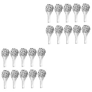 Abaodam 24 pcs black trim black balloons happy birthday ballons ballon animals ballon party cat paw printed balloons Paw Balloon Garland balloon party decoration printed latex balloons pet