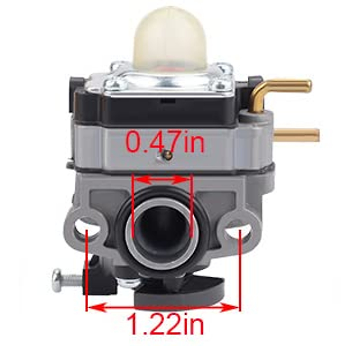ATVATP 753-06258A TB146EC RY252CS Carburetor Compatible with Troy Bilt TB516EC TB146EC Ryobi RY251PH RY252CS RY253SS RY254BC Carb Fit 2 Cycle 25cc String Trimmer Brush Cutter Edger Cultivator