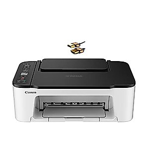 Canon PIXMA TS35 22 Series Wireless Color Inkjet All-in-One Printer - Print Copy Scan - Mobile Printing - Up to 50 Sheets Paper Tray - Up to 4800 x 1200 dpi - 1.5" LCD Display + HDMI Cable