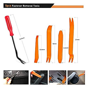 GOOACC 635Pcs Car Push Retainer Clips & Auto Fasteners Assortment -16 Most Popular Sizes Nylon Bumper Fender Rivets with 10 Cable Ties and Fasteners Remover for Toyota GM Ford Honda Acura Chrysler