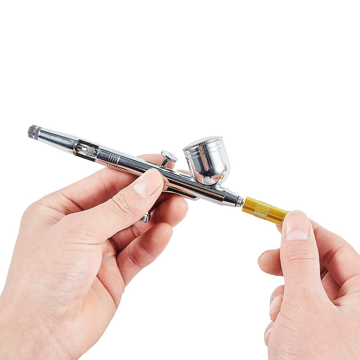 HUBEST 9pcs Airbrush Nozzles with Cleaning Tool Replacement for Airbrush Spray Gun