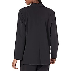 The Drop Women's Ramona Loose Fit Boxy Blazer, Black, XXS