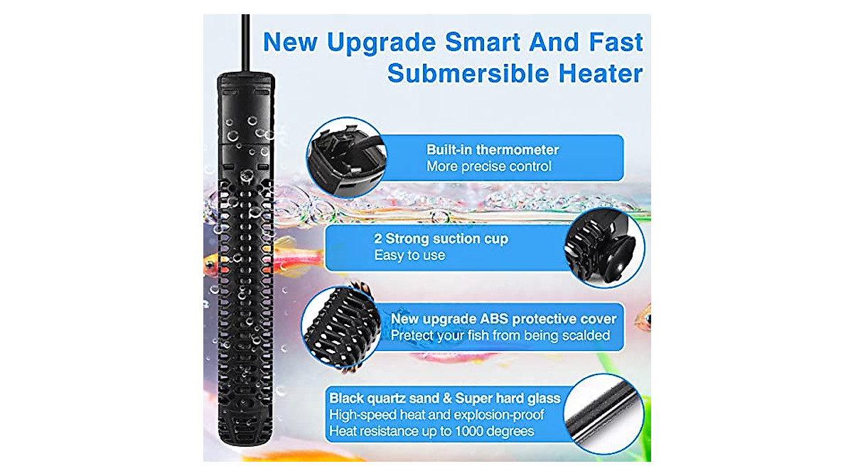 SZELAM 300W Aquarium Heater: Smart, Safe, & Fast Fish Tank Heat