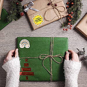 Muminglong 1.5 Inch Thank You for Helping Rainbow Sticker,Thank You Sticker,Small Shop Sticker, Small Business, Handmade Sticker,Packaging Sticker, 500 PCS