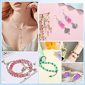 720pcs 8mm Glass Beads for Jewelry Making, 24 Colors Glass Beads for Bracelet Making, Beaded Bracelets Kit for Bracelet Earring Necklace Jewelry Making Supplies