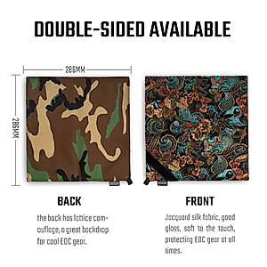 TACTICAL_GEEK PCB5 Minimalist Fashion Handkerchief, EDC Gadgets Display Handkerchief, Spill-Resistant Handkerchief, Portable Multiple Surfaces Handkerchief