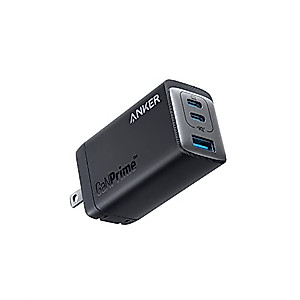 Anker USB C Charger, Anker 735 Charger GaNPrime 65W, PPS 3-Port Fast Compact Foldable Wall Charger for MacBook Pro/Air, iPad Pro, Galaxy S22/S21, HP Spectre, Note20/10+, iPhone 13/Pro, Pixel, and More