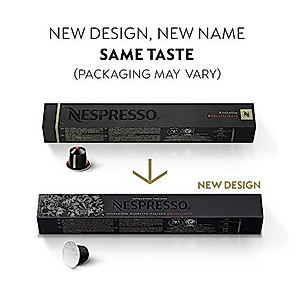Nespresso Capsules OriginalLine, Ristretto Decaffeinato, Dark Roast Coffee, 50 Count Coffee Pods, Brews 0.85 Ounce (ORIGINALLINE ONLY)
