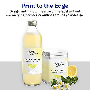 Avery Durable Waterproof Rectangle Labels with Sure Feed, 3" x 5", 30 Oil and Tear-Resistant Waterproof Labels, Print-to-The-Edge, Laser/Pigment-Based Inkjet Printable Labels