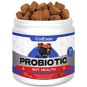 Probiotics for Dogs 150 Count Soft Chews Advanced Dog Probiotics with Prebiotics 6 Digestive Enzymes Promotes Gut Health Lamb Flavor