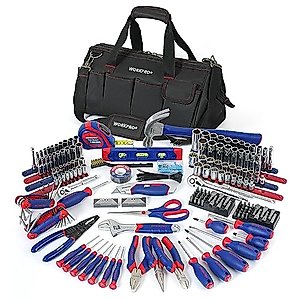WORKPRO Home Tool Kit, 322PCS Home Repair Hand Tool Kit Basic Household Tool Set with Carrying Bag
