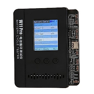 Battery Cycling Machine Tester, ABS and LCD AC 100 to 240V Automatic Parameter Matching 1.8 Inch TFT Screen Small Battery Tester for Repair (US Plug)
