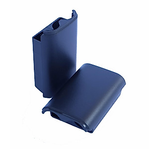 Xinkeen 2X Black Battery Cover for Microsoft Xbox 360 Wireless Controller