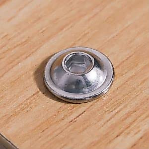 Glvaner (100 pcs) M3 x 25mm Flanged Button Head Socket Cap Self Tapping Screws 304 Stainless Steel 18-8 Wood Screws