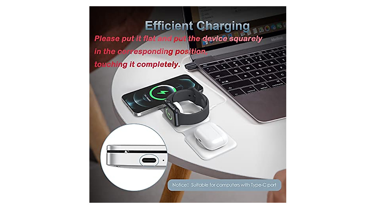 Ankilo 3-in-1 Wireless Charger – Fast, Foldable & Compatible with ...
