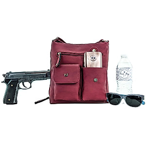 Purse King Colt Red Concealed Carry Handbag