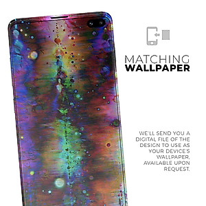 DesignSkinz Neon Paint Mixtured Surface Protective Vinyl Decal Wrap Skin Cover Compatible with The Samsung Galaxy S20 (Screen Trim & Back Glass Skin)