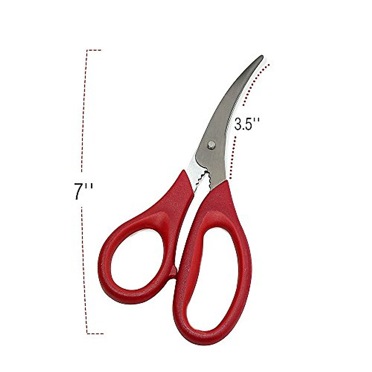 A-parts 1Pc Multifunction Seafood Scissors, Shrimp Cracker, Shrimp Deveiner, Lobster Scissors Tool