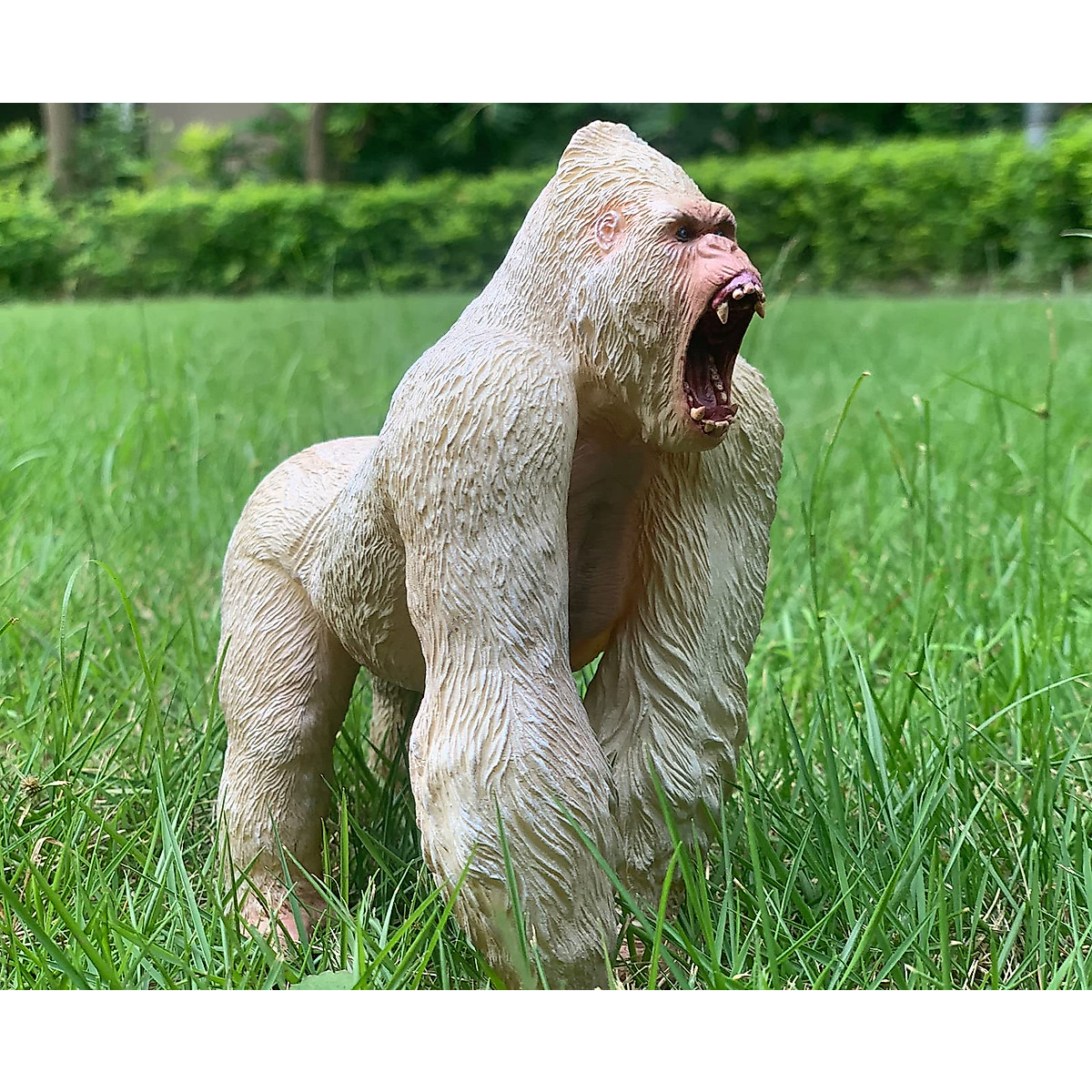 Higherbros Gorilla King Kong Toys Action Figure Rampage Gorilla Fight Mode Gorilla Ape Solid Wild Animal Figurines for Role Playing Story Telling Toy