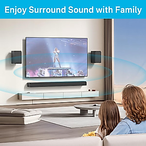 tiebutie Soundbar Wall Mount for Vizio Sound Bar Mount Mounting Bracket for Vizio Rear Speaker Mount - Space Saving Bracket for Vizio Soundbar Wall Mount Under or Above TV