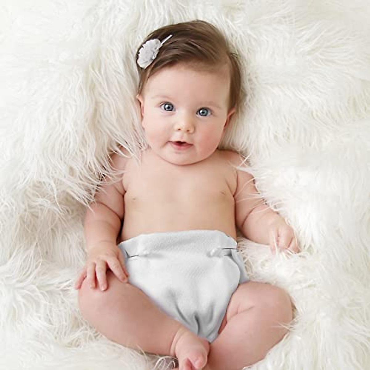 Tudomro 50 Count Birdseye Cloth Diapers for Babies Reusable Baby Diapers Cloth Large 27 x 27 Inch Cotton Baby Diapers Reusable Burp Cloths for Babies Boy Girl Toddlers