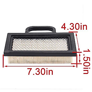 698754 273638 Air Filter with O-il Fuel Filter for BS 499486S 695667 273638S Intek Extended Life Series V-Twin 18-26 HP Lawn Mower Tractor