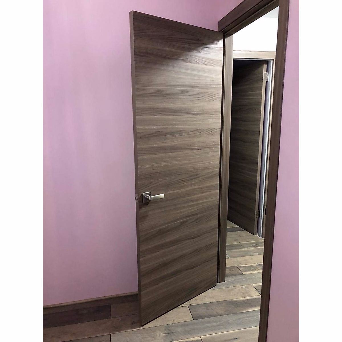 SARTODOORS Planum 0010 Interior Door Slab 36" x 80" Closet Sliding Flush Wood Ginger Ash No Pre Drilled
