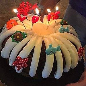 Set of 21 Royal Icing Edible Sea Creatures - Cupcake Toppers by Sugar Deco