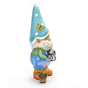 Gnorm The Garden Gnome Decorative Lawn Statue with Flower Pot