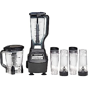 BL770 Mega Kitchen System, 1500W, 72-oz Pitcher, 64-oz. Processor Bowl, (4) Four 16-oz. To-Go Cups