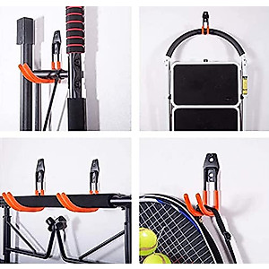 zoele Wall Mount Baby Stroller Hanger, Baby Stroller Rack Holder, Baby Stroller Wall Hook, Garage Power Tool Hanger Wall Hook, Steel Garage Tool Storage Organizer Utility Hooks (Orange)