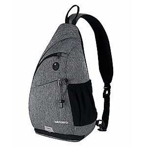WATERFLY Sling Bag Crossbody Backpack: Over Shoulder Daypack Casual Cross Chest Side Pack